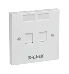 Single Faceplate 2*RJ45 Keystone Jack with Shutter - Mall+254