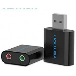 Vention USB External Sound Card Black Metal Type - Mall+254