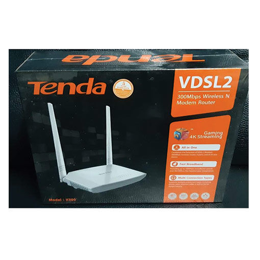 Tenda V300 / CPE / N300 Wireless N VDSL2 Modem Router - Mall+254